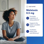 0.5 mg melatonin for better sleep