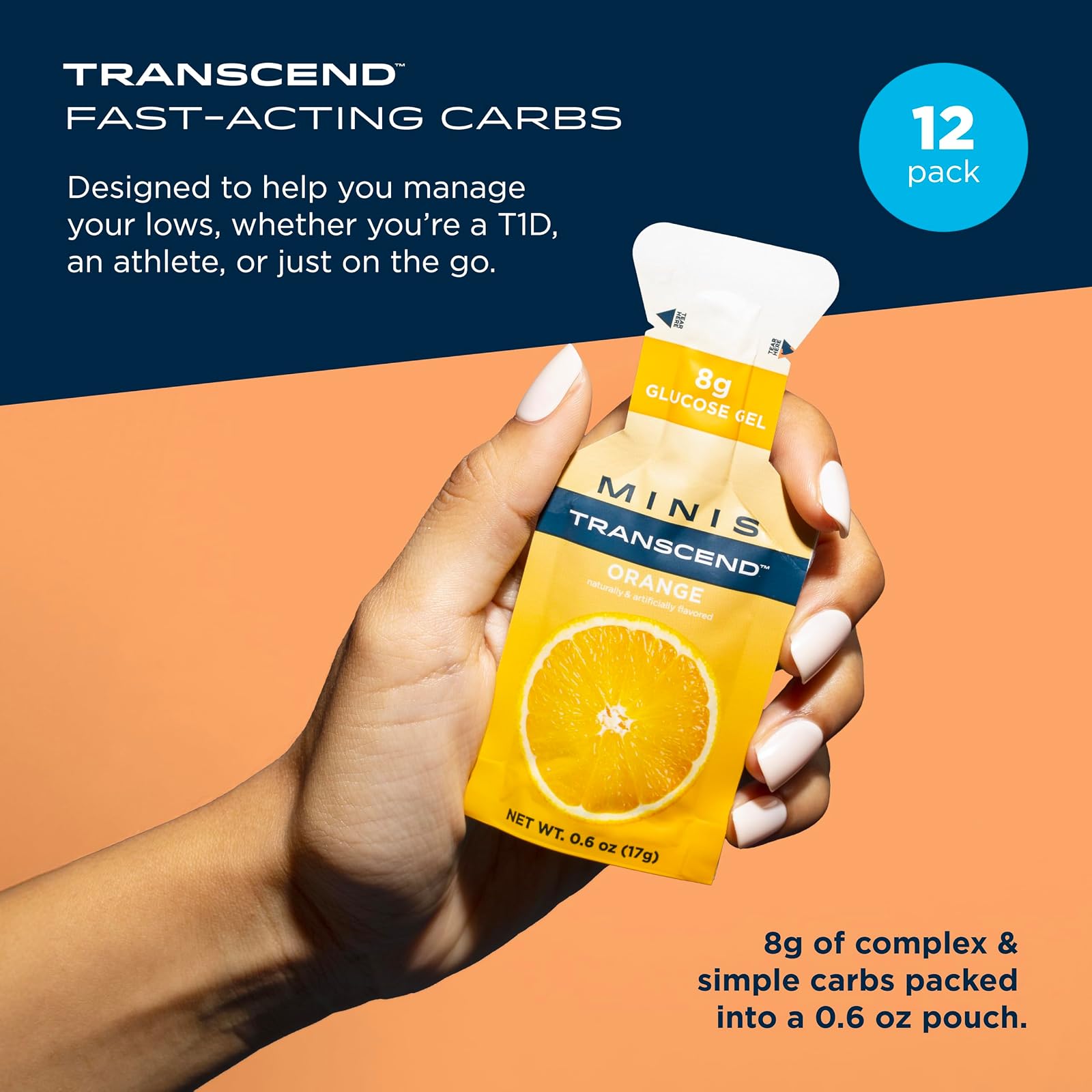 0.6 oz Transcend Foods endurance gel