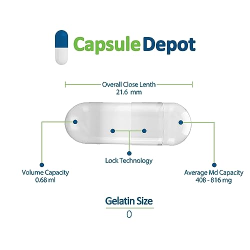1,000 count gelatin capsules pack