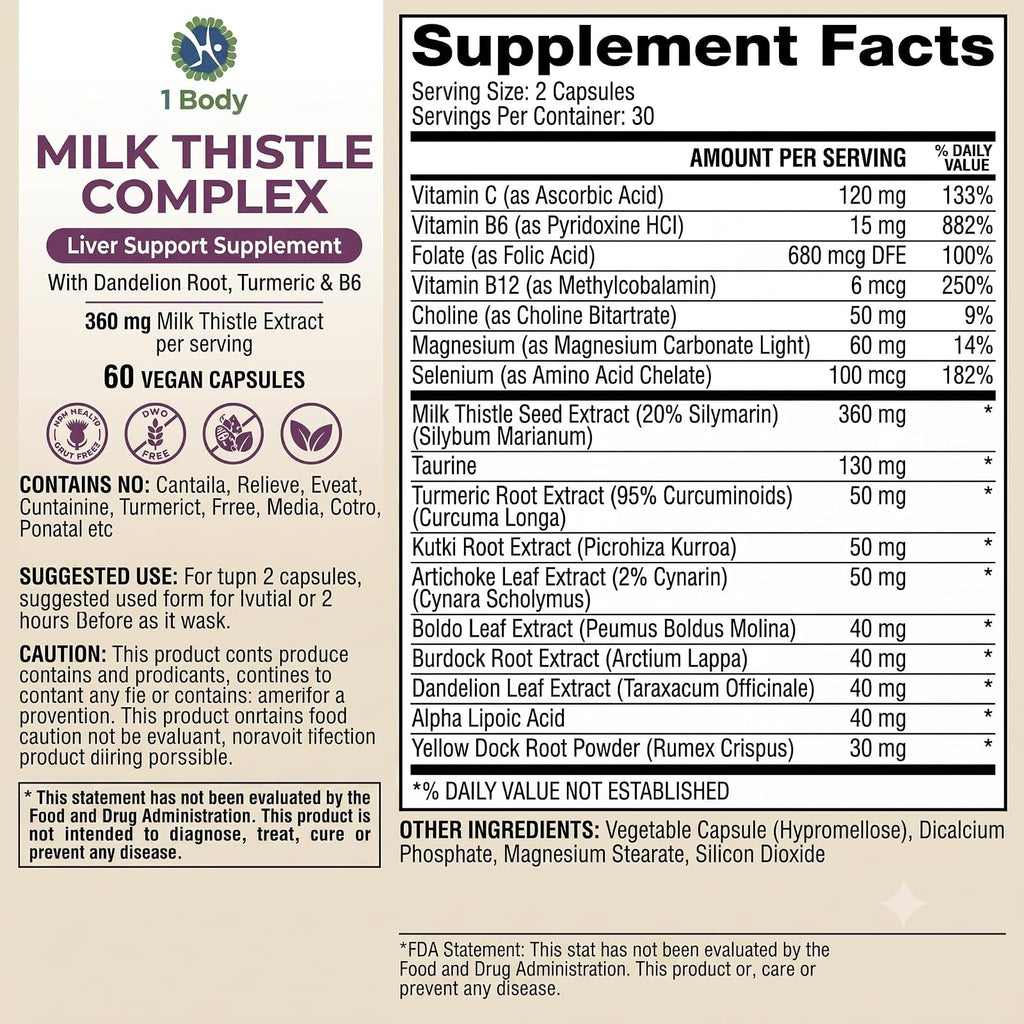 1 Body milk thistle benefits