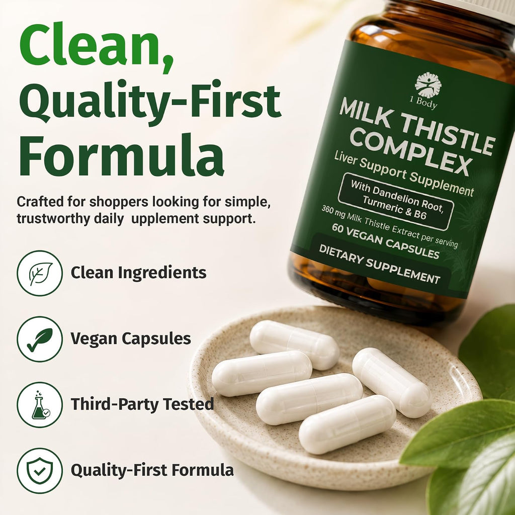 1 Body milk thistle for overall vitality