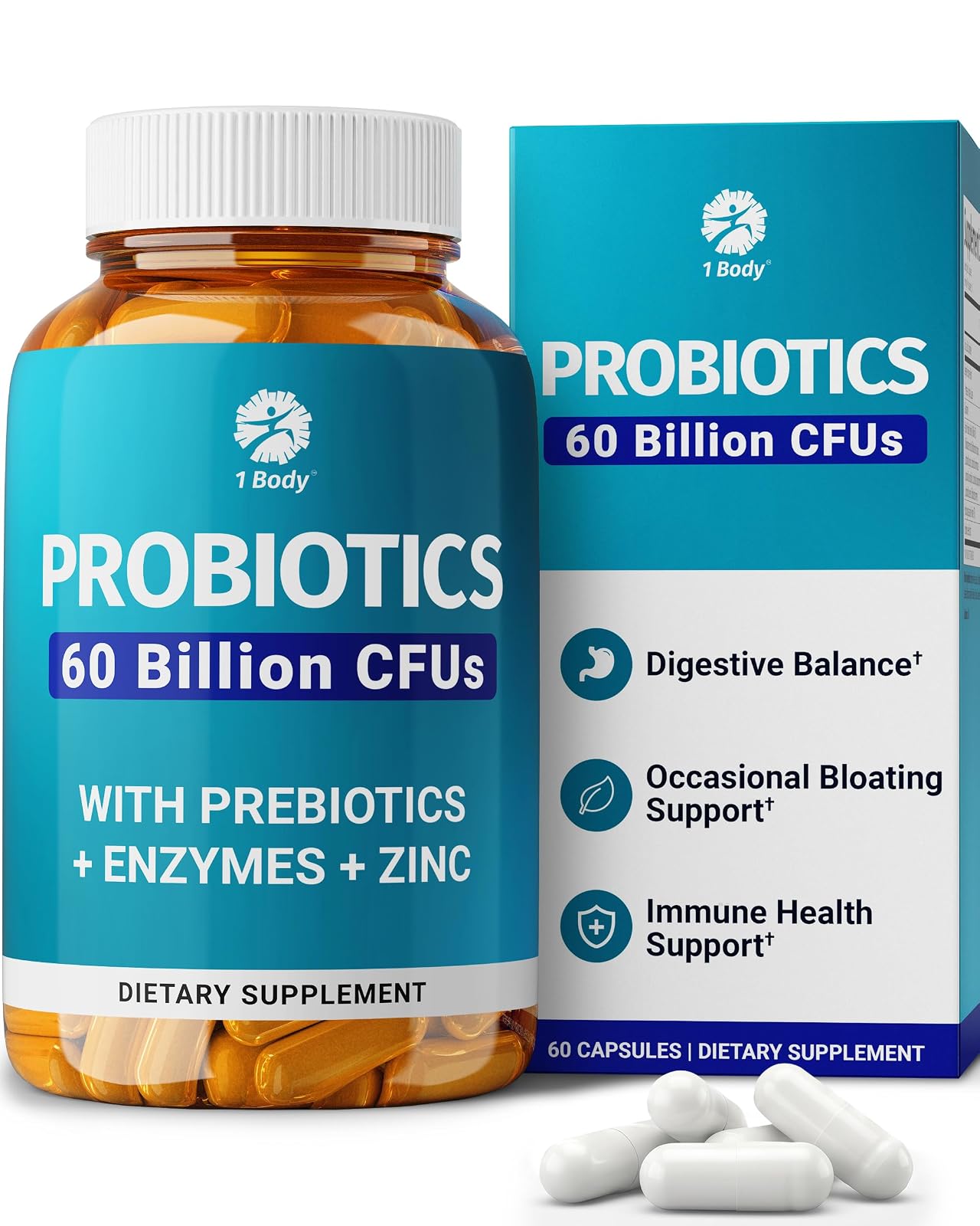 1 Body probiotic 60 billion capsules