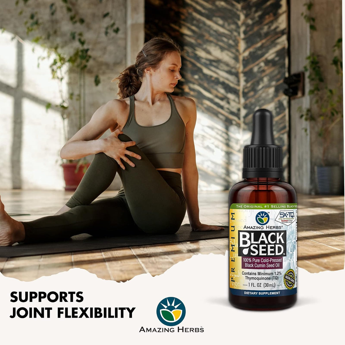 1 Fl Oz black seed oil bottle