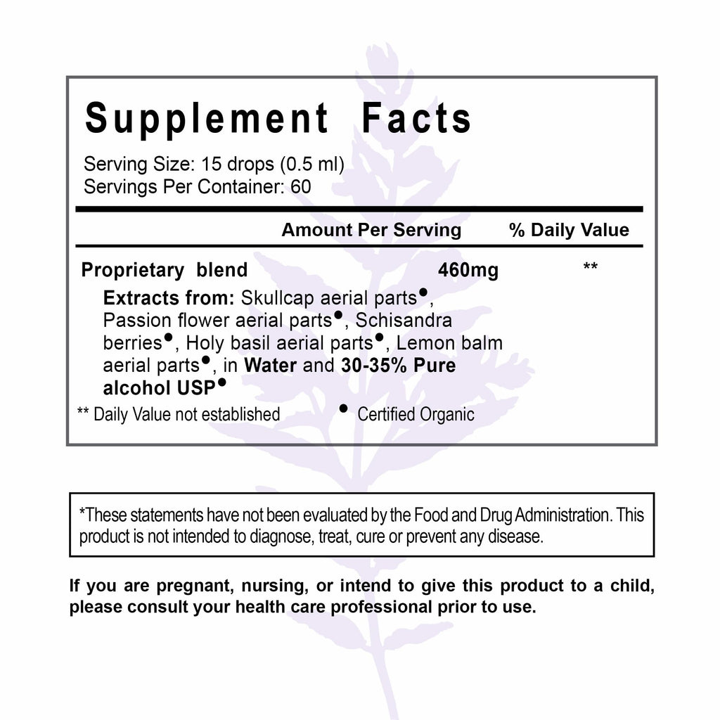 1 fl oz herbal tincture for wellness