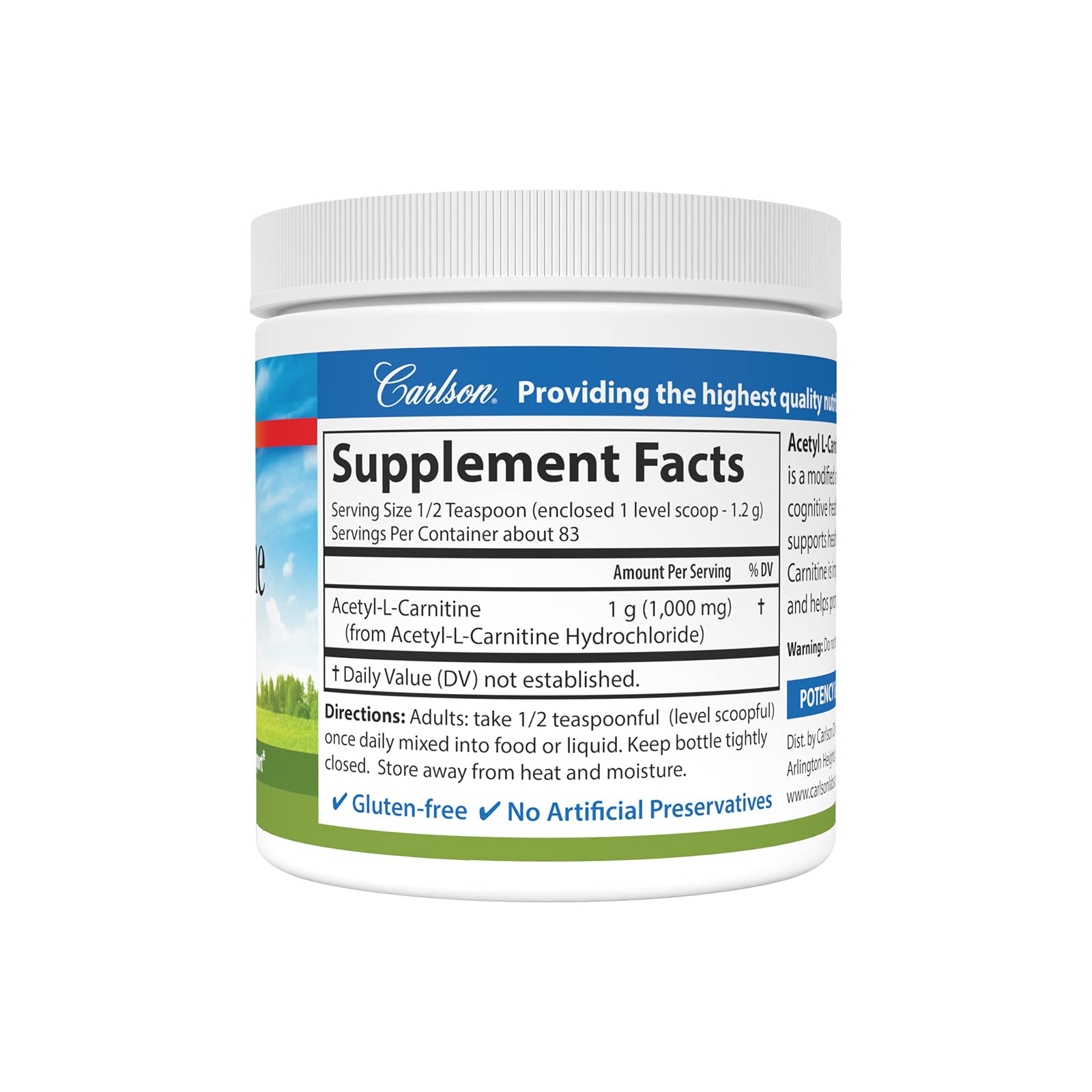 1 g l-carnitine supplement