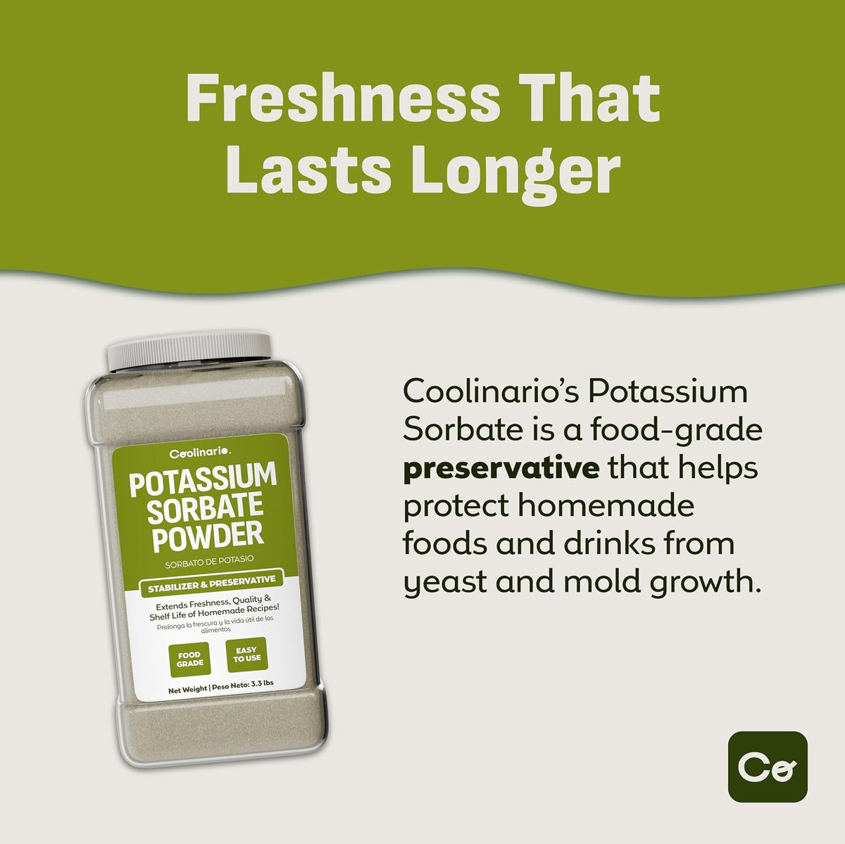 1 gallon potassium sorbate for baking