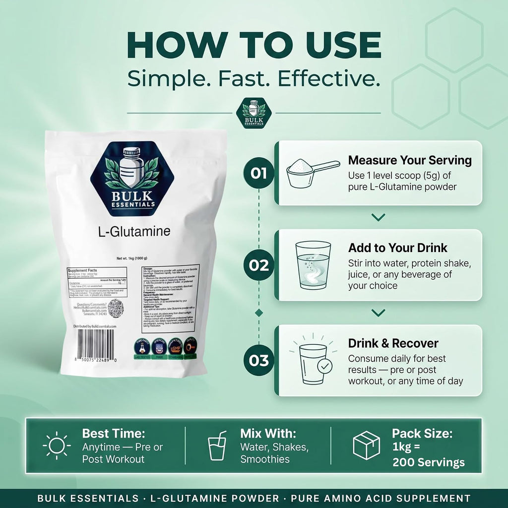 1 kg L-Glutamine for endurance athletes