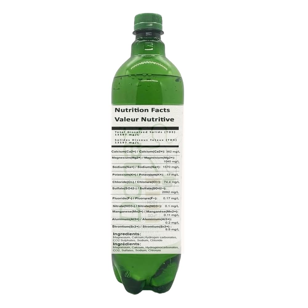 1 L magnesium-rich water bottle