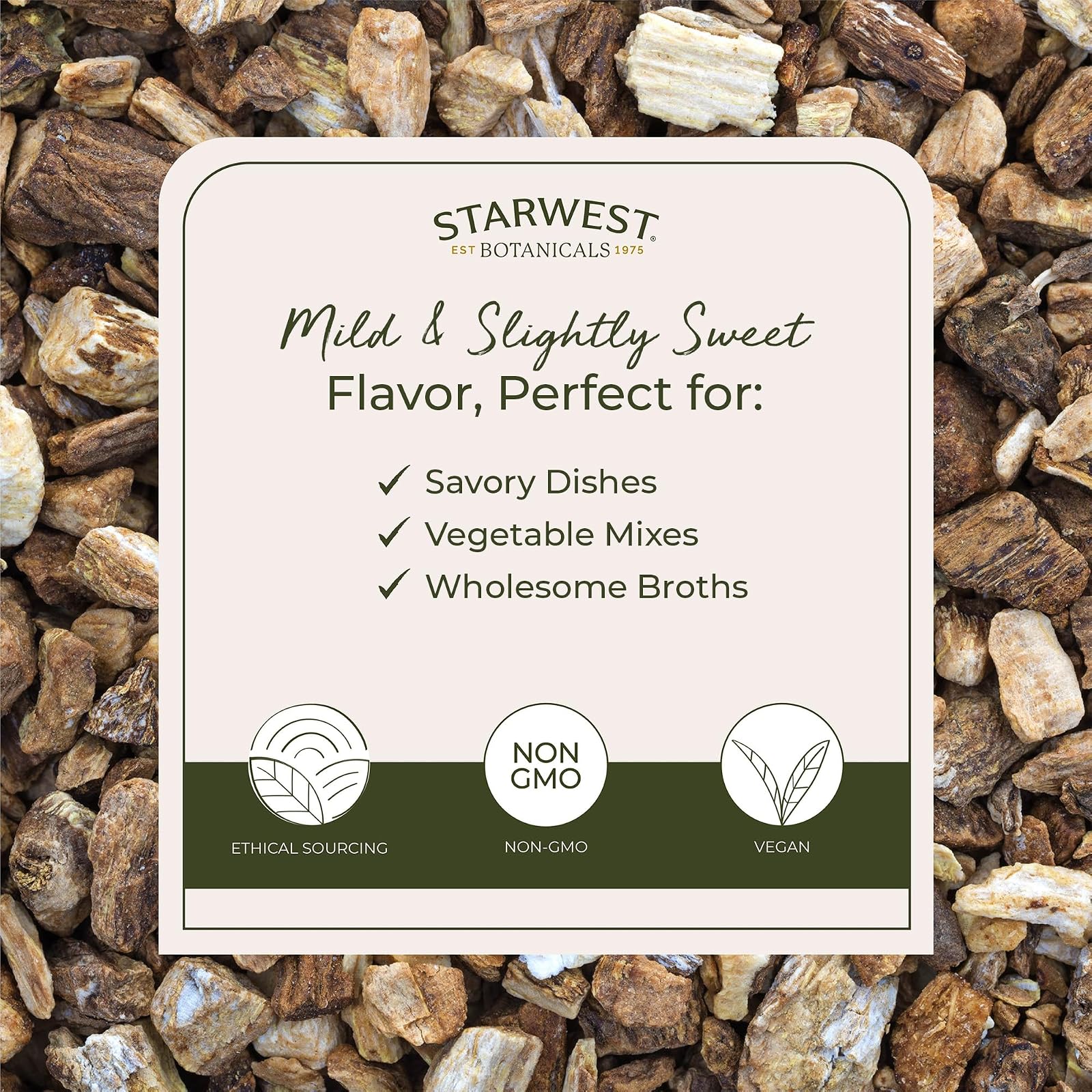 1 lb bag of burdock root