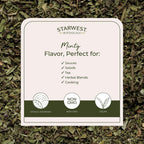 1 lb bag of cut spearmint leaves