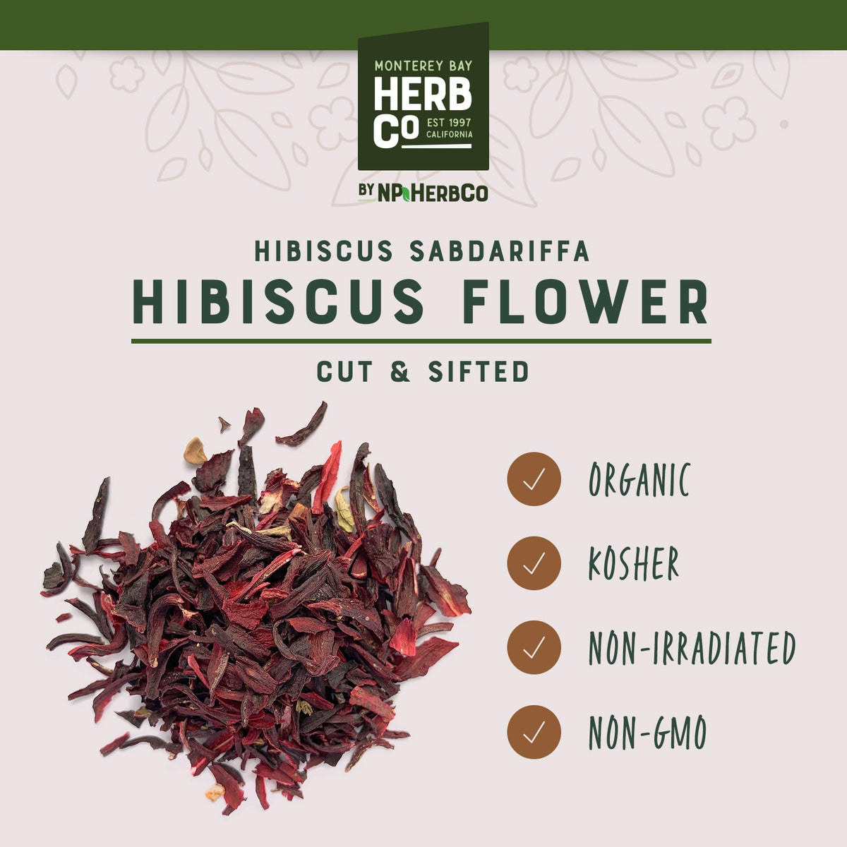 1 lb hibiscus flower for brewing