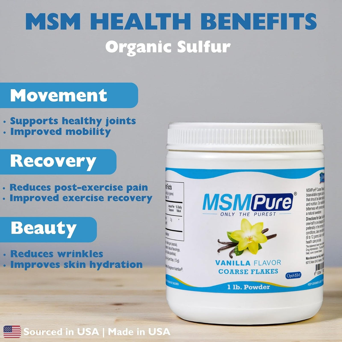 1 lb MSM powder for recovery