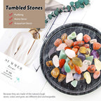 1 lb of natural tumbled stones