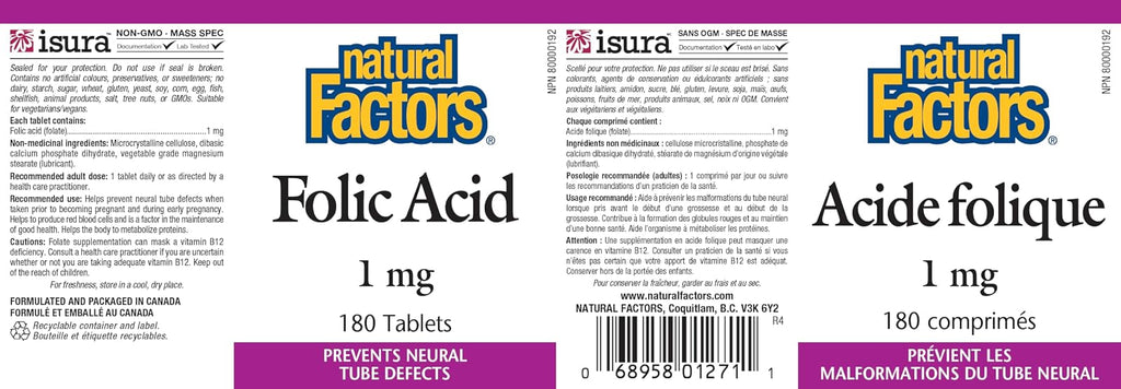 1 mg folate supplement for wellness