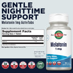 1 mg KAL Melatonin for restful nights