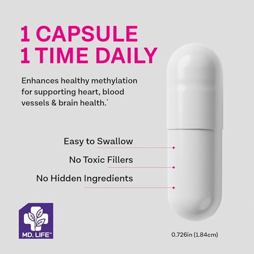 1 mg L-Methylfolate for energy