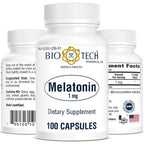 1 mg melatonin capsules for restful sleep