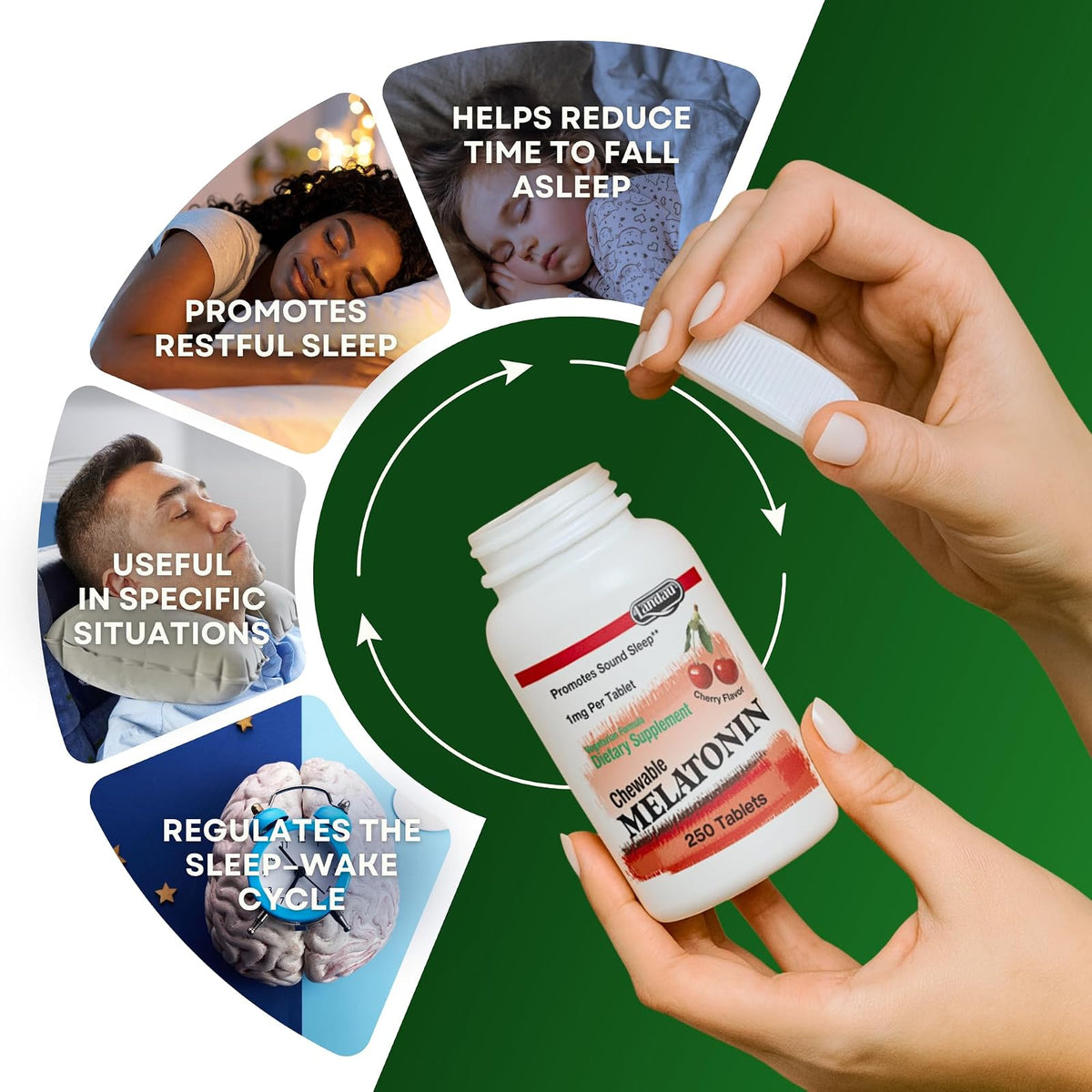 1 mg melatonin for better sleep