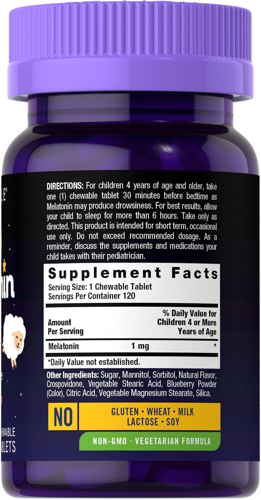 1 mg melatonin for children's sleep