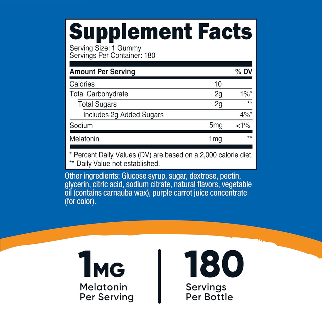 1 mg melatonin gummies for relaxation