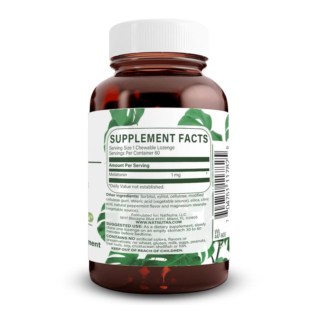 1 mg melatonin lozenges for relaxation