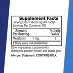 1 mg melatonin sublingual tablets