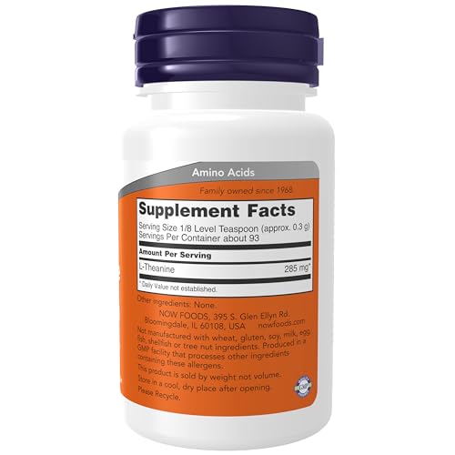 1 ounce l-theanine supplement for stress relief