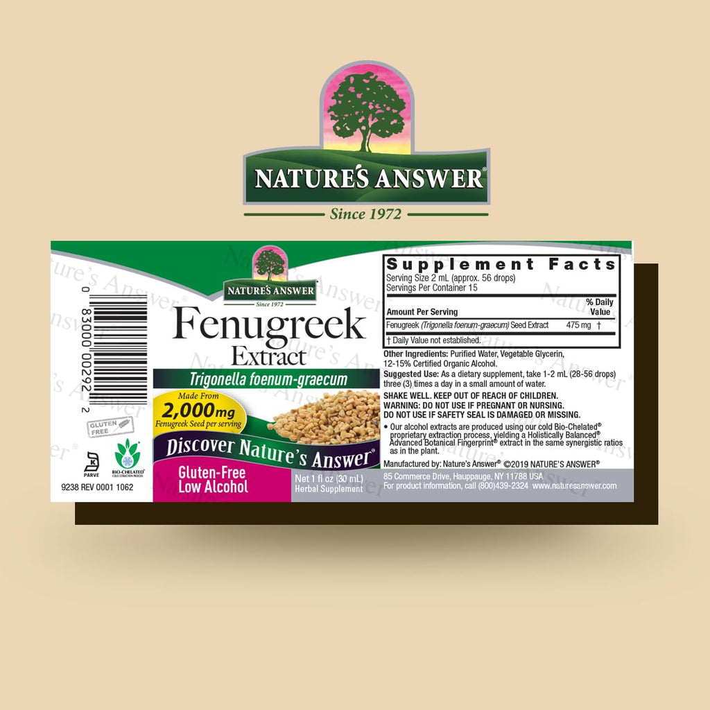 1 oz fenugreek seed supplement