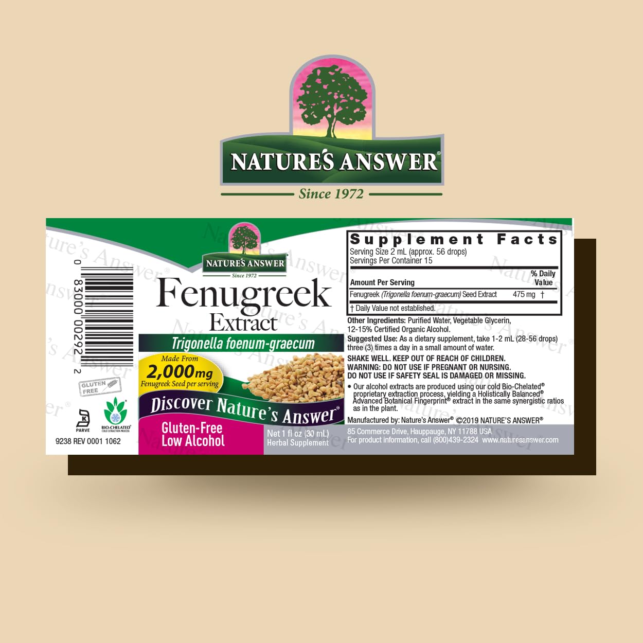 1 oz fenugreek seed supplement