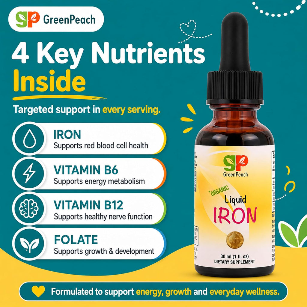 1 oz iron drops for healthy blood