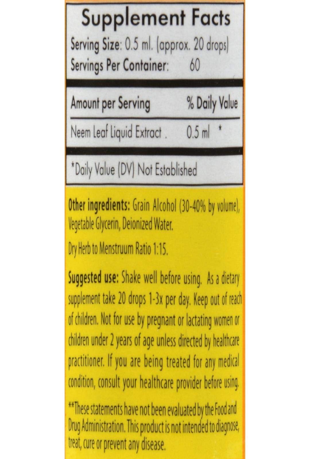 1 oz Neem extract for natural health