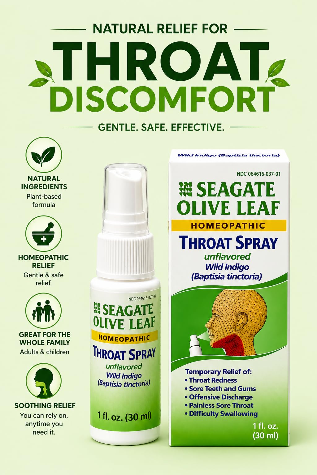 1 oz olive leaf throat spray