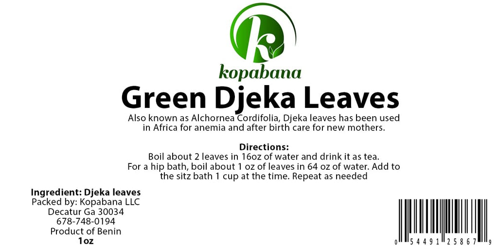1 oz package of Djeka Leaves