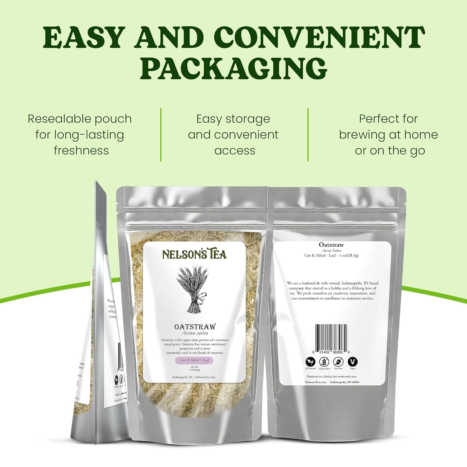 1 oz package of oatstraw tea