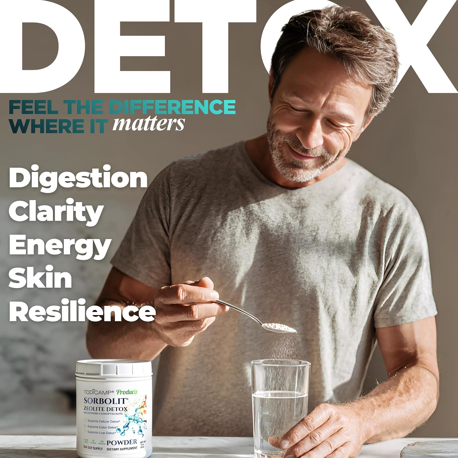 1 pound zeolite detox tea