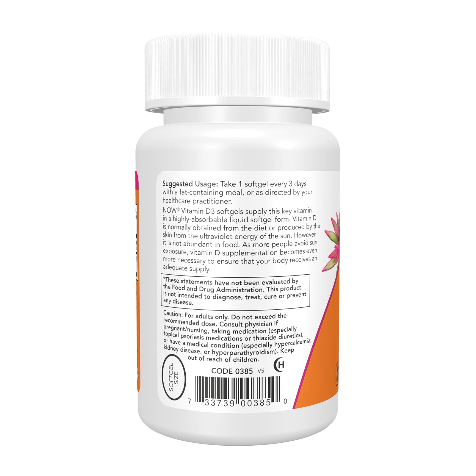 10,000 IU vitamin D-3 supplements