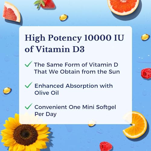 10,000 IU vitamin D3 benefits