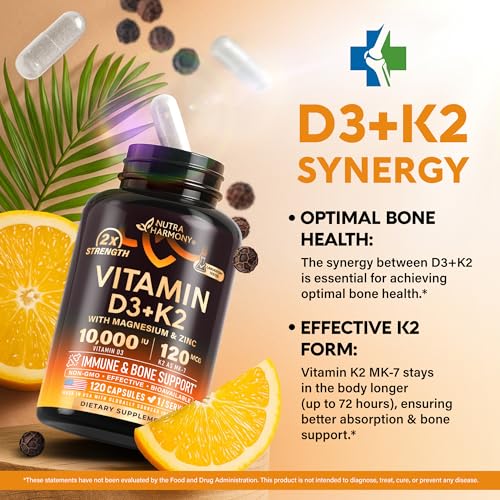 10,000 IU vitamin D3 benefits