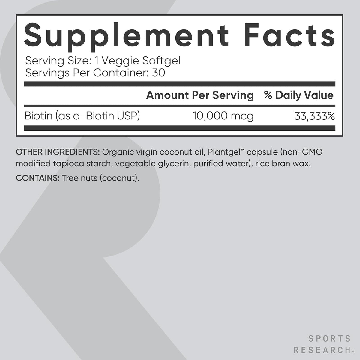 10,000 mcg biotin for energy