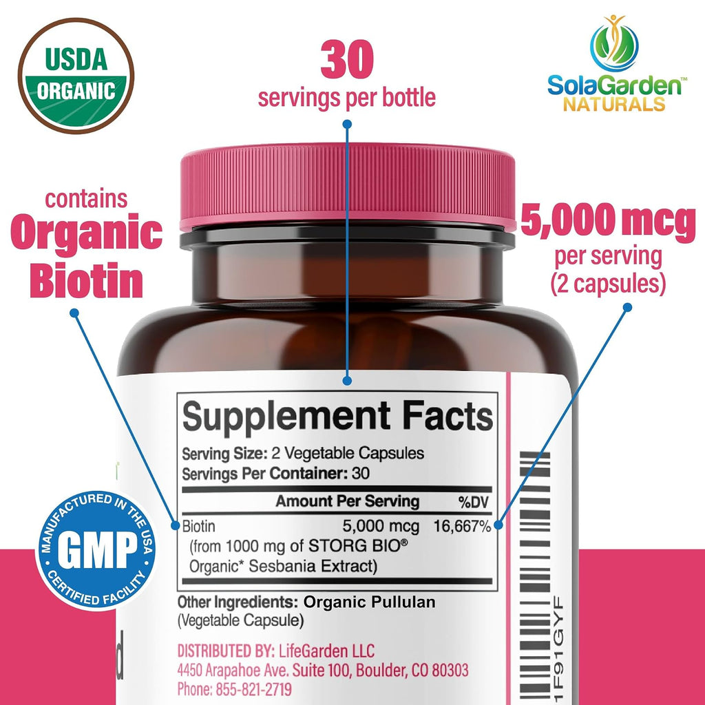 10,000 mcg biotin for hair
