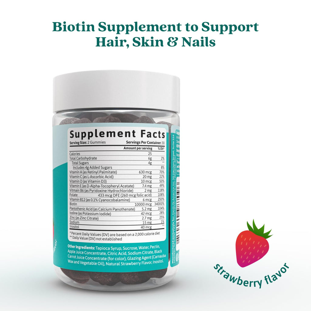 10,000 mcg biotin gummies for nails