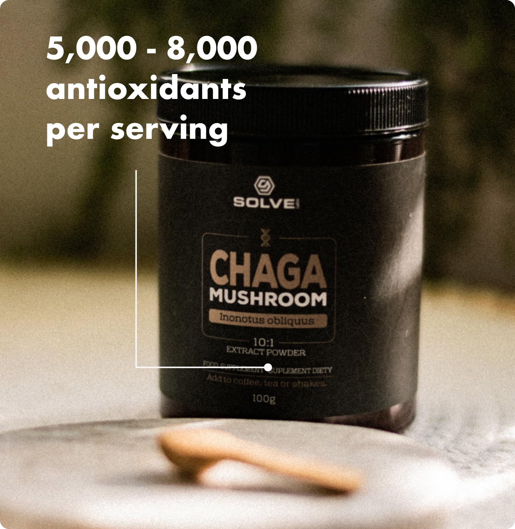 10% beta-D-glucans chaga extract