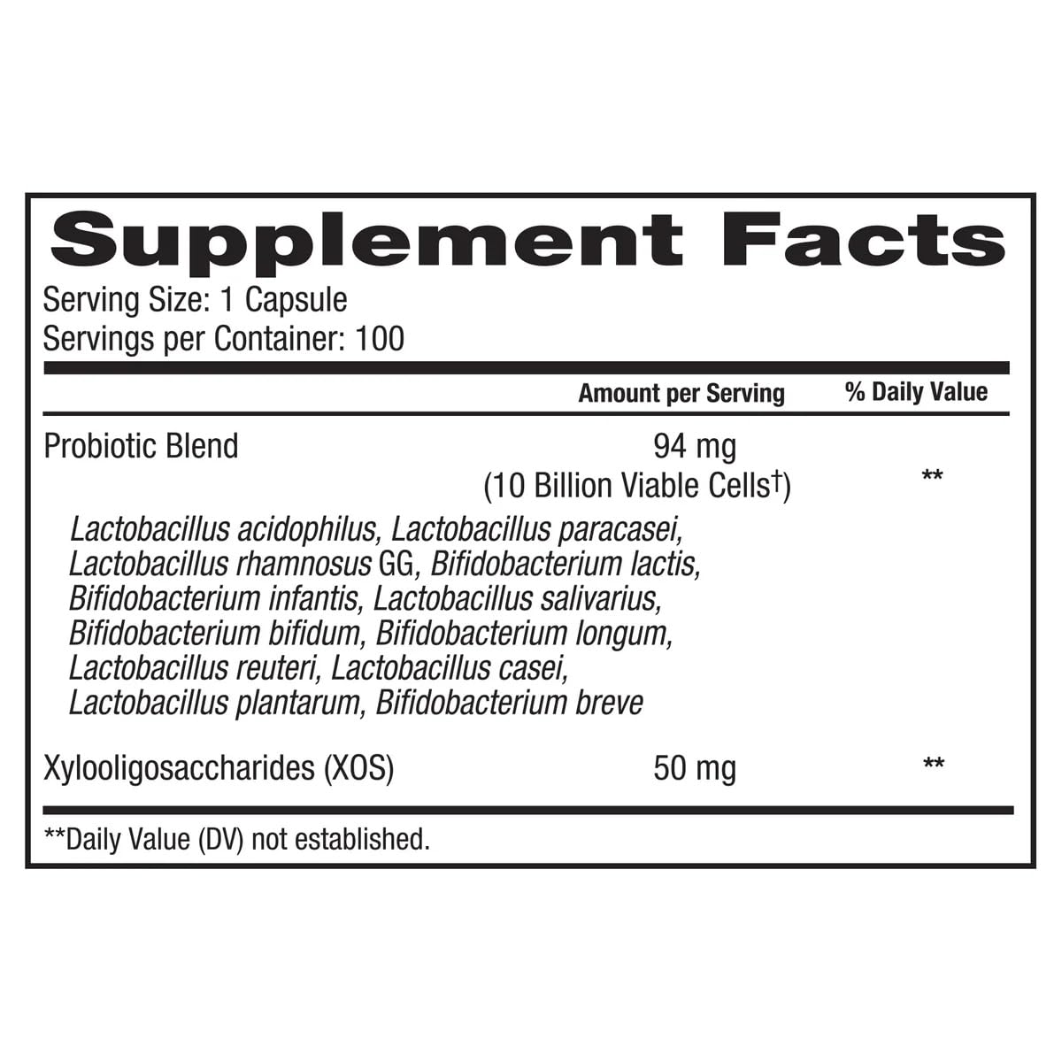 10 billion CFU probiotic blend for digestion