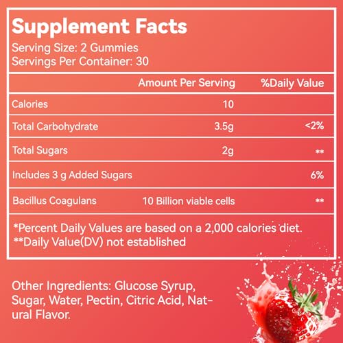 10 billion CFU probiotic gummy benefits