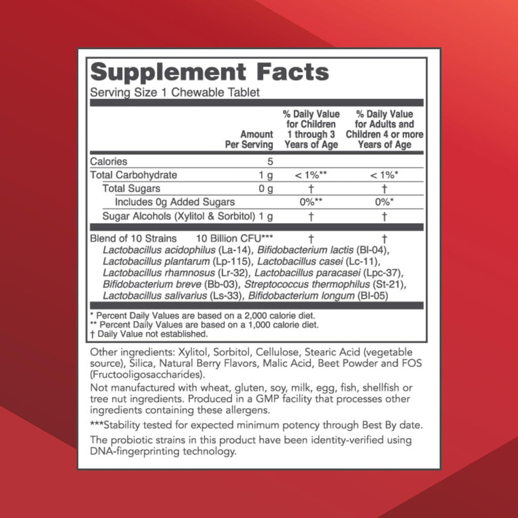 10 billion CFU probiotic support