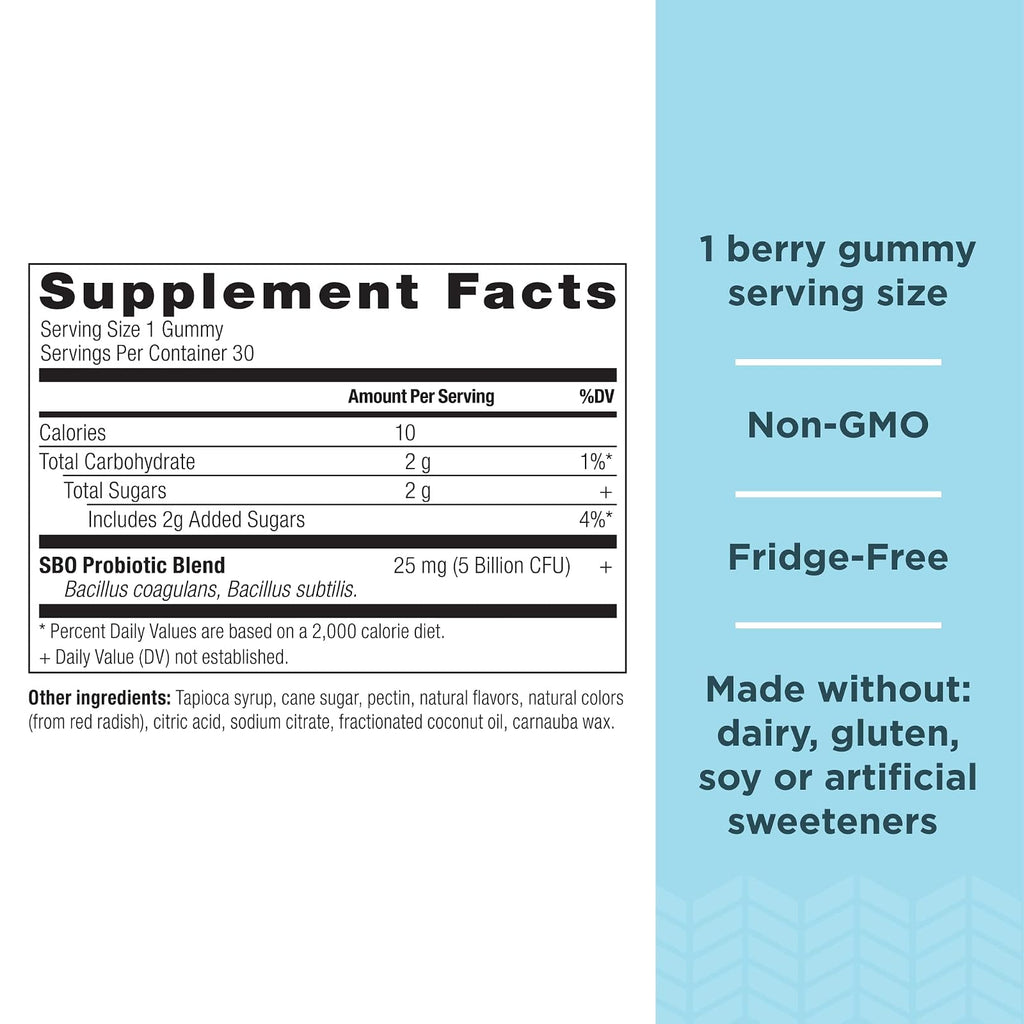 10 billion CFUs probiotic support