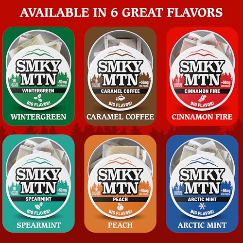 10 can box of Smokey Mountain pouches