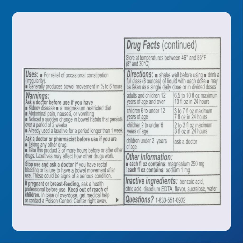 10 fl oz magnesium citrate bottle