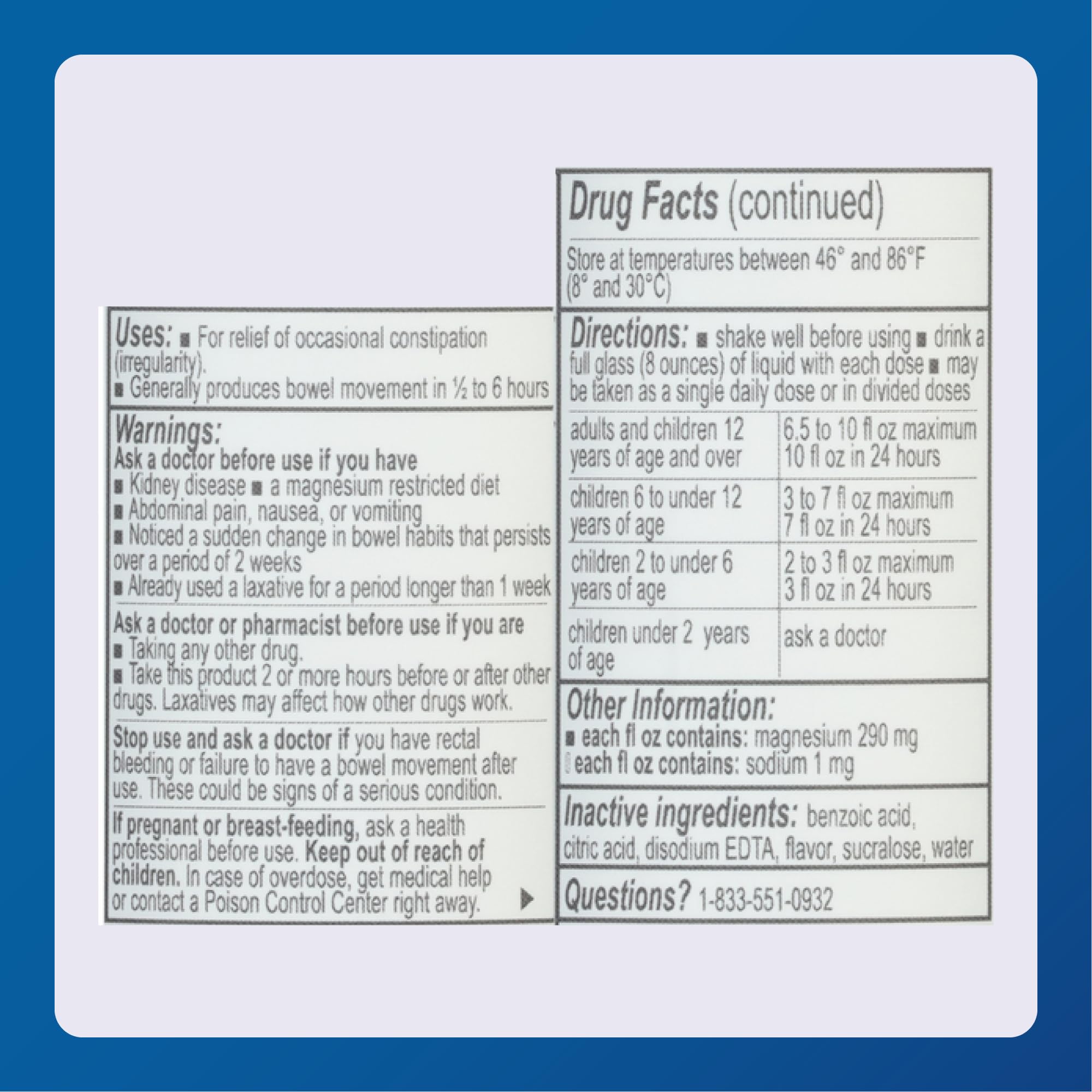 10 fl oz magnesium citrate bottle