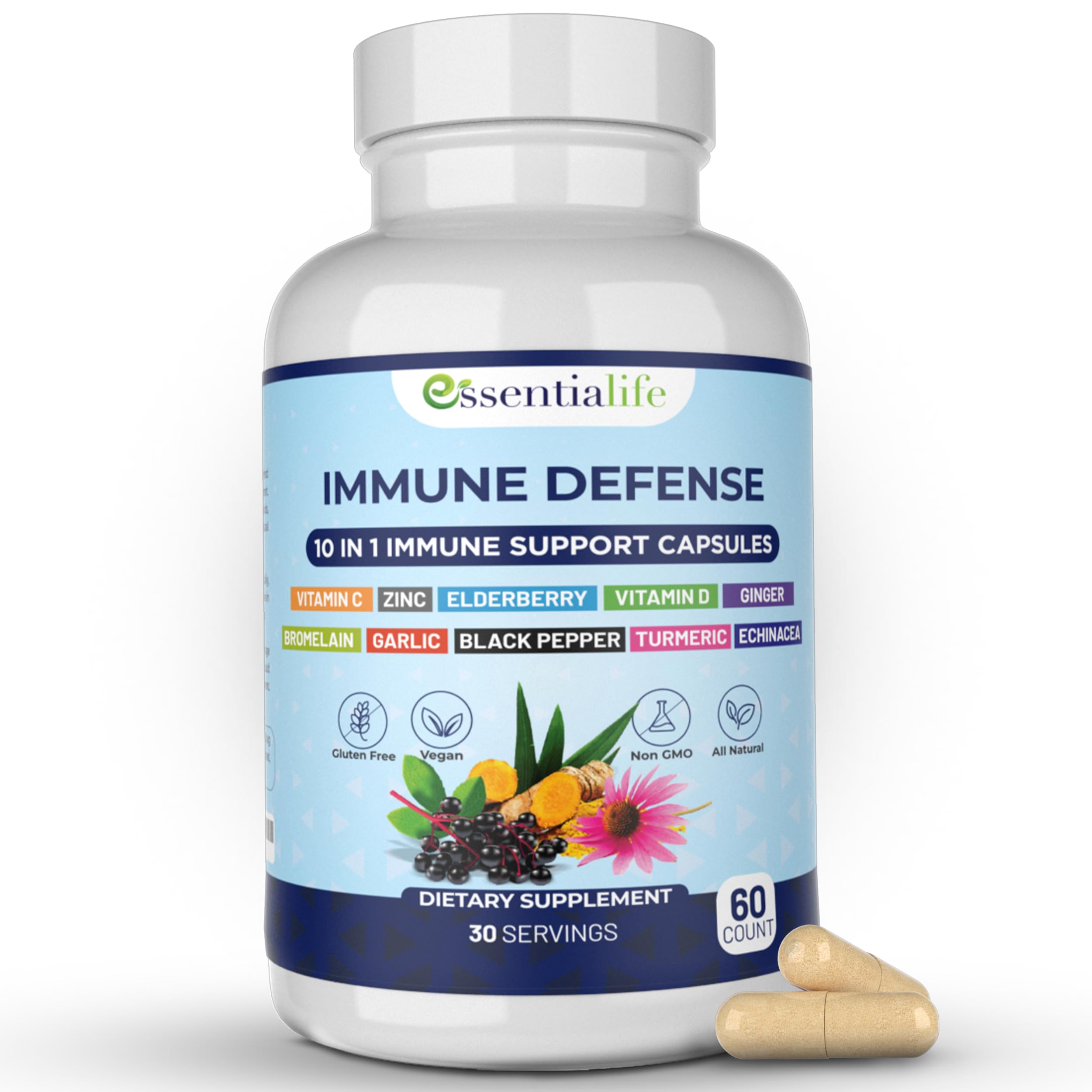 10-in-1 elderberry immune support supplement